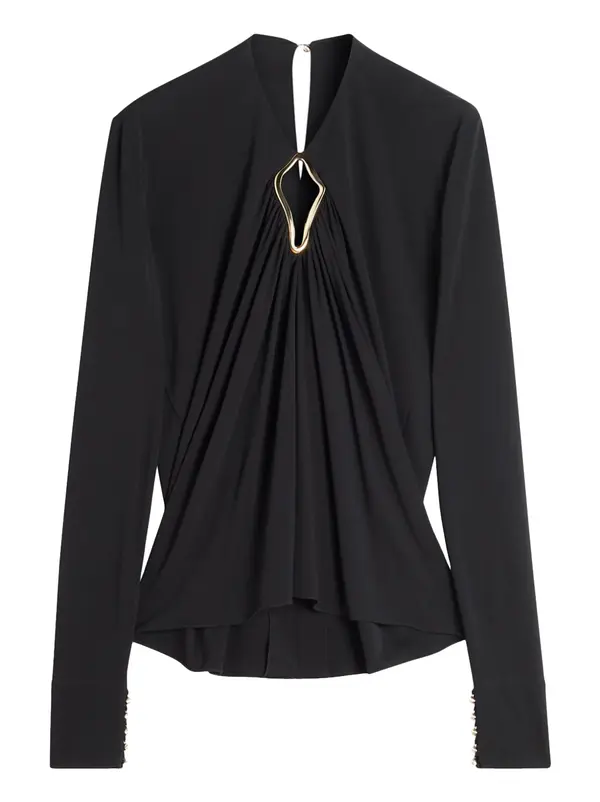 LANVIN Cut-out Blouse - Black