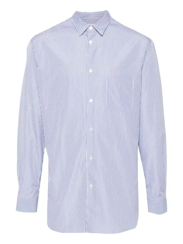 Comme Des Garçons Patch-detail Shirt - Blue