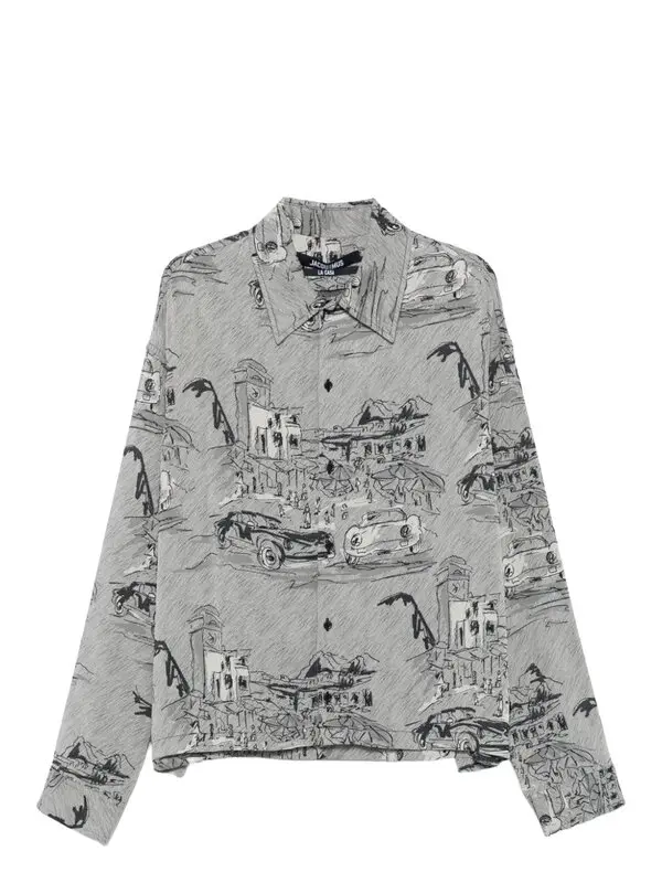 Jacquemus La Chemise Corto Shirt - Grey