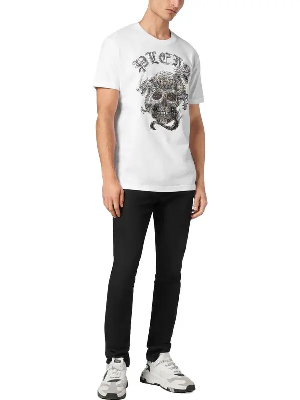 Philipp Plein Ss Skull-print T-shirt - White