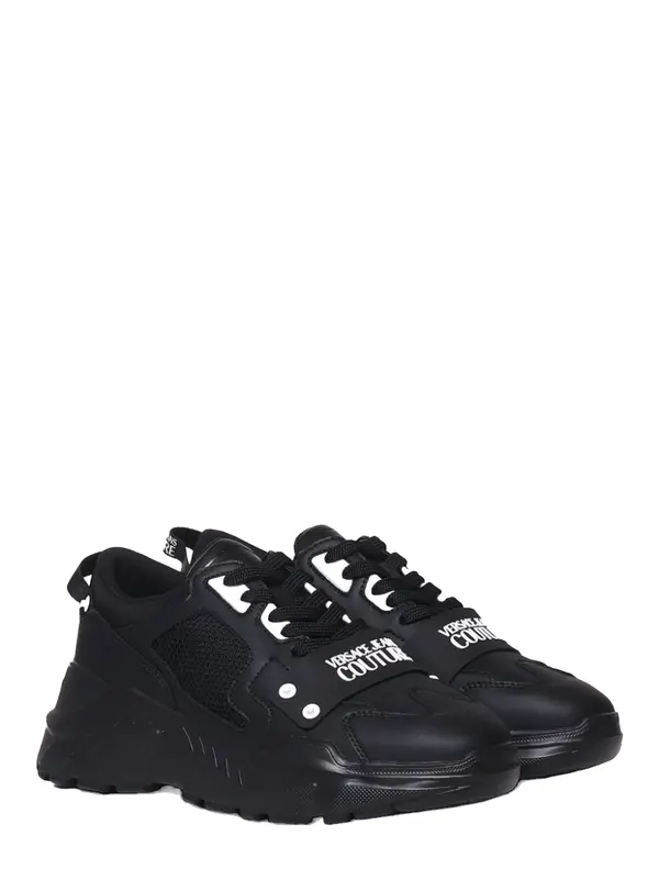 Versace Logo Sneakers - Black