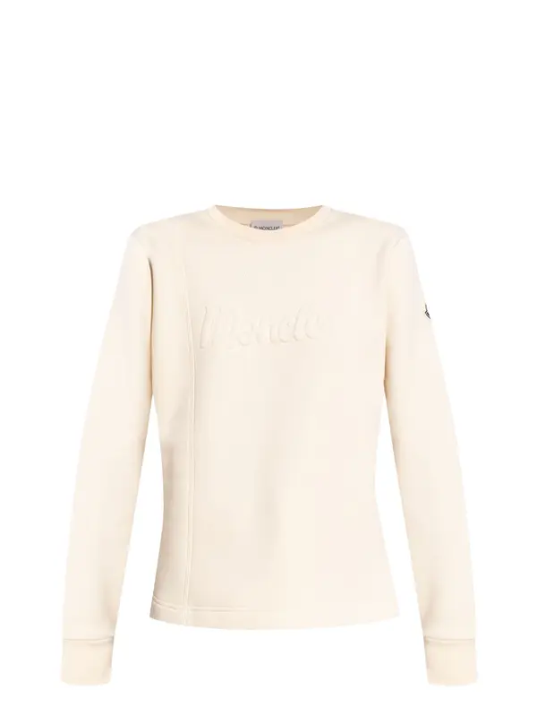 Moncler Logo-patch Sweatshirt - Neutrals