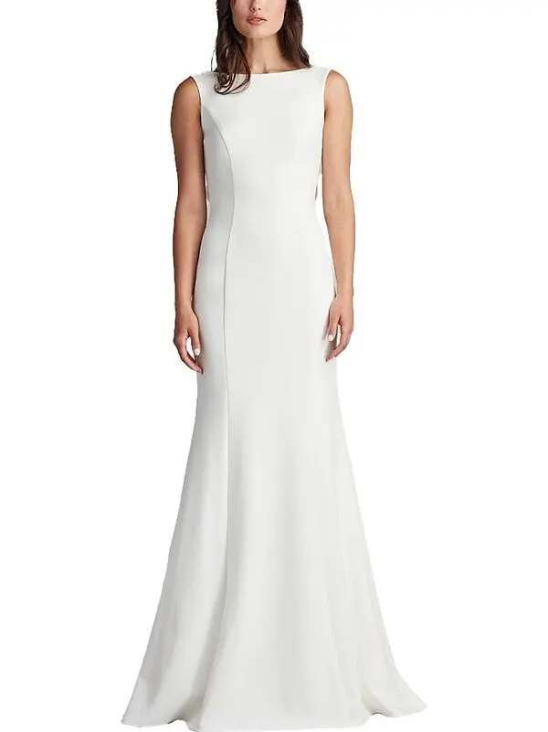 Tadashi Shoji Beckwith Rosette Gown - Ivory