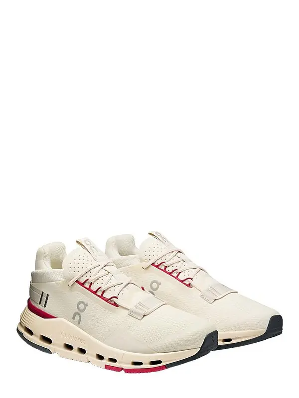 On Cloudnova 2 Sneakers - Ivory/grenadine