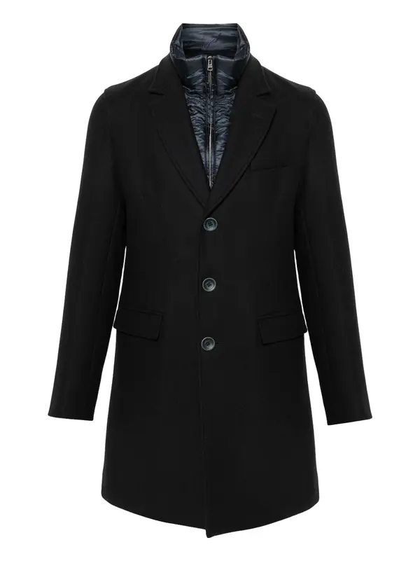 Herno Layered Coat - Blue