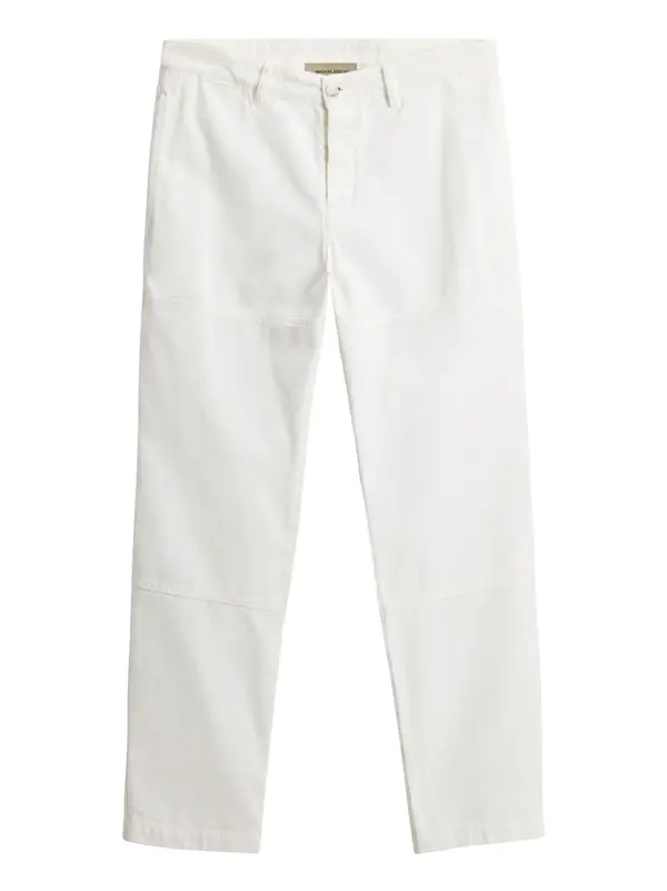 Woolrich Garment-dyed Straight-leg Trousers - White