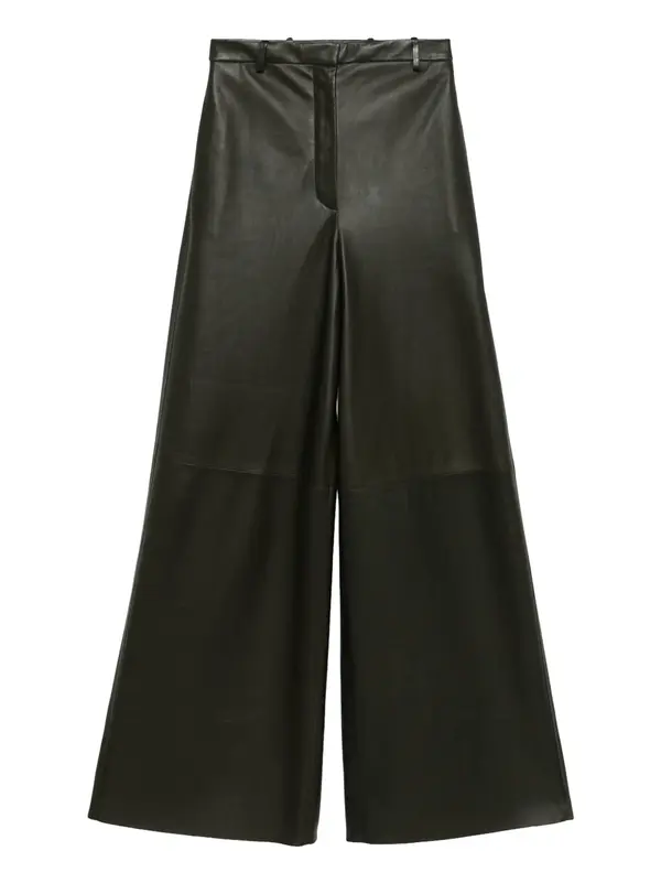 Fabiana Filippi Leather Trousers - Green