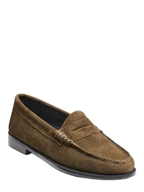 G.H.BASS Whitney Penny Loafer - Olive Suede