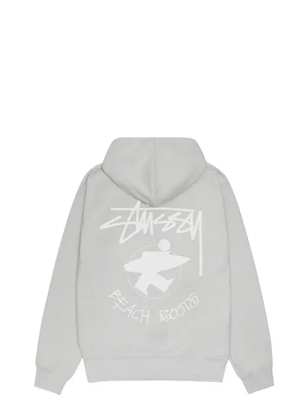 StÜssy Beach Roots Zip Hoodie - Fog