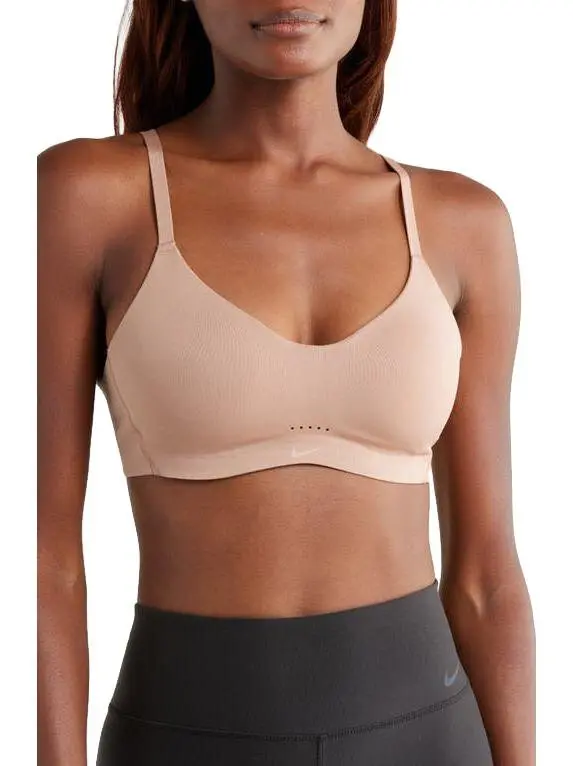 Nike Alate Minimalist Dri-fit Padded Sports Bra - 283 Dsrtdt/white