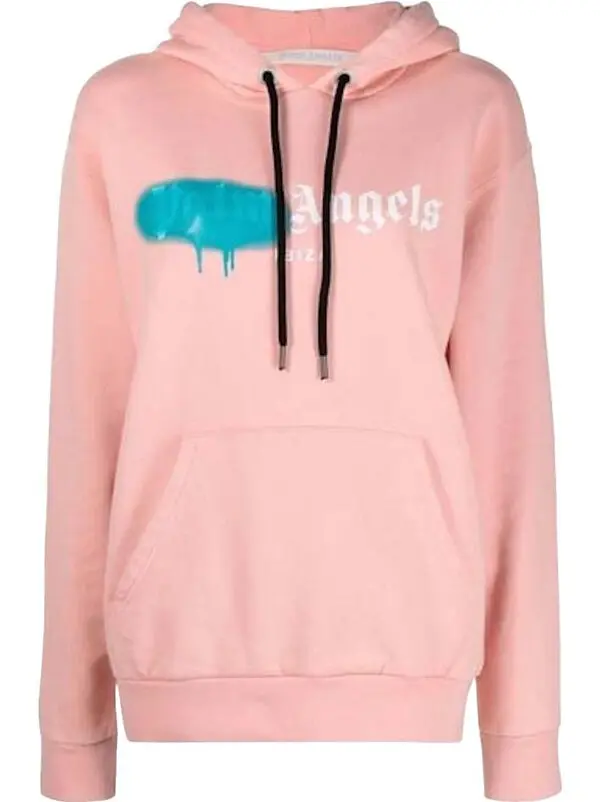 Palm Angels Ibiza Sprayed Hoodie - Salmon