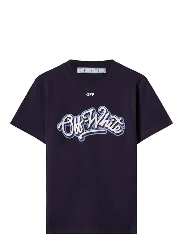 Off-White Off Off Chicago Bulls T-shirt - Navy/white/light Blue