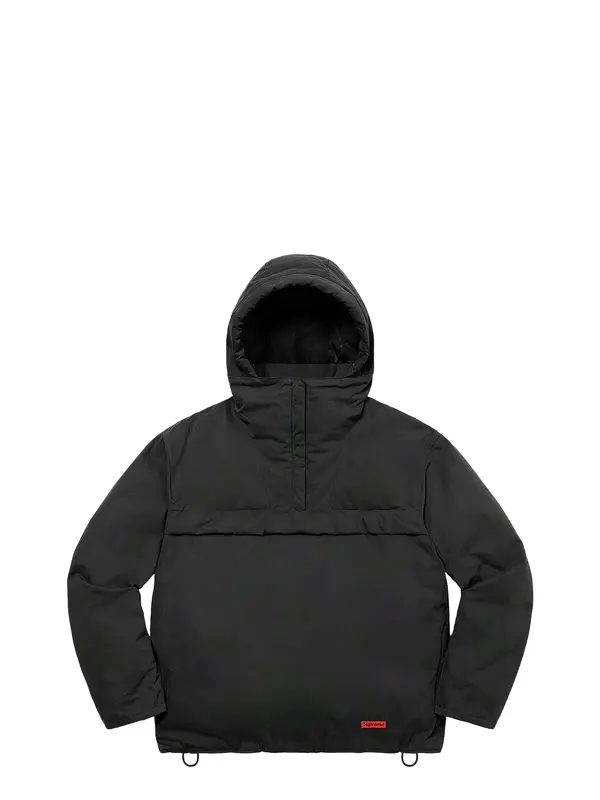 Supreme Hooded Down Pullover - Black