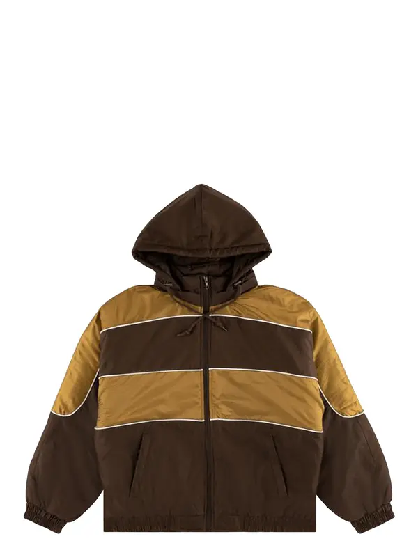 Supreme Sports Piping Puffy Jacket - Brown
