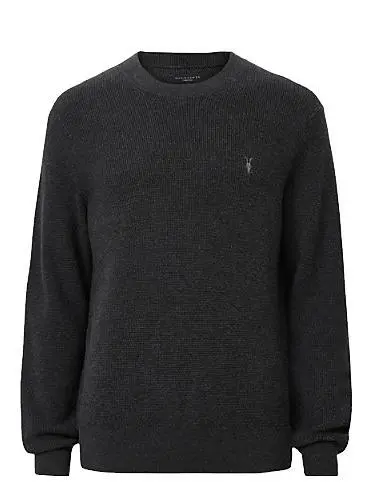 ALLSAINTS Aspen Logo-embroidered Jumper - Cinder Black