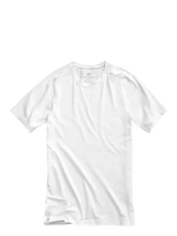 Mack Weldon 18 Hour Extra Slim Fit Jersey Crewneck Undershirt - Bright White
