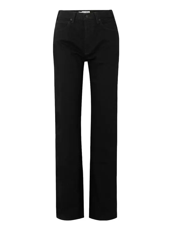 NILI LOTAN Smith High-rise Straight-leg Jeans - Black