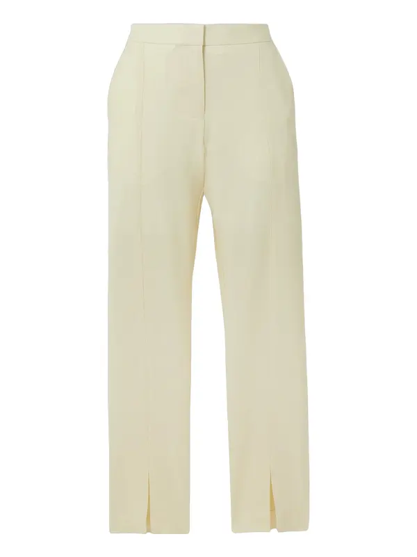 ESSE STUDIOS Classico Wool-blend Tapered Pants - Ivory