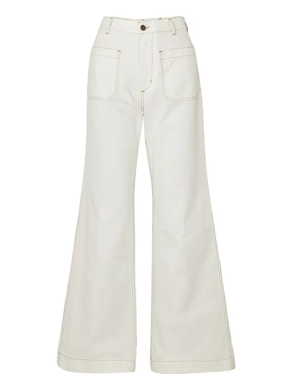 FORTELA Joelle High-rise Straight-leg Jeans - White