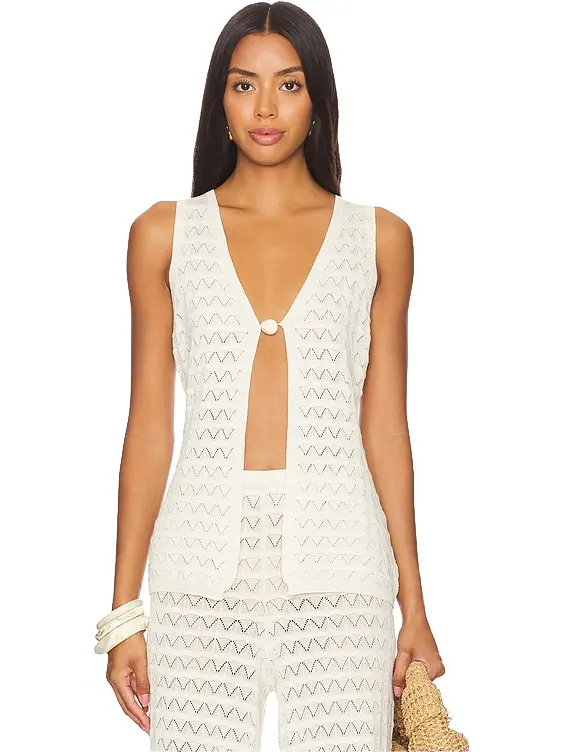 RUNAWAY THE LABEL Loui Top - Ivory