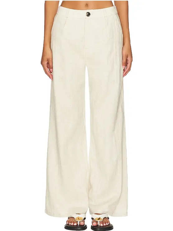 SNDYS Hale Linen Pants - Natural