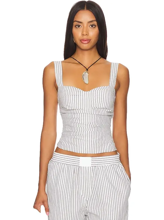 Lioness Cobain Corset - Ivory Multi Stripe