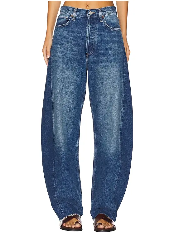 AGOLDE Luna Pieced High-rise Jeans - Split