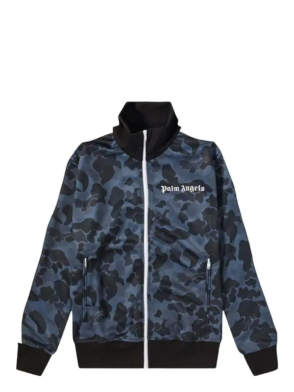 Palm Angels Night Camo Track Jacket - Black/white