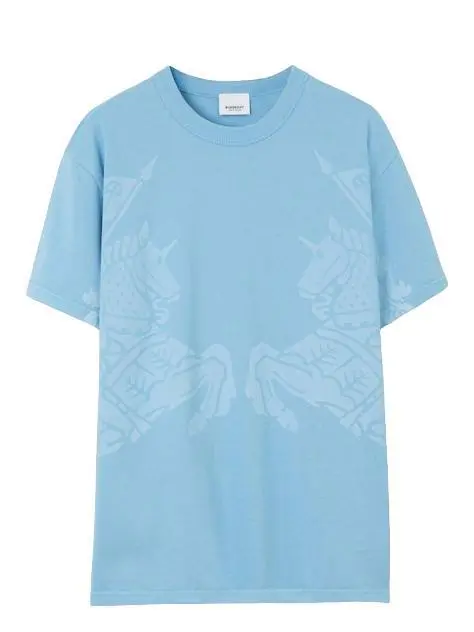 Burberry Equestrian Knight T-shirt - Light Blue