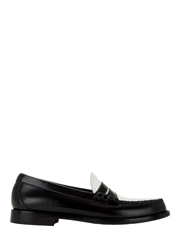 G.H.BASS Larson Weejun Loafers - Black   White
