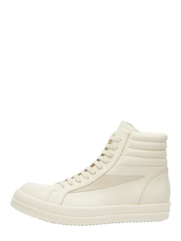 Rick Owens High Vintage Sneaks - Milk