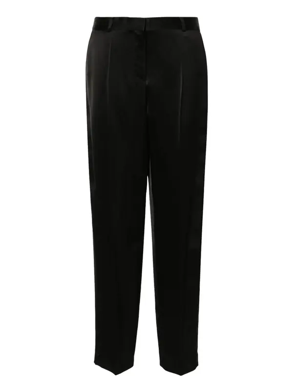 TOTEME Low-rise Satin Trousers - Black