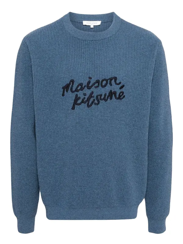 Maison Kitsuné Handwriting Jumper - Blue