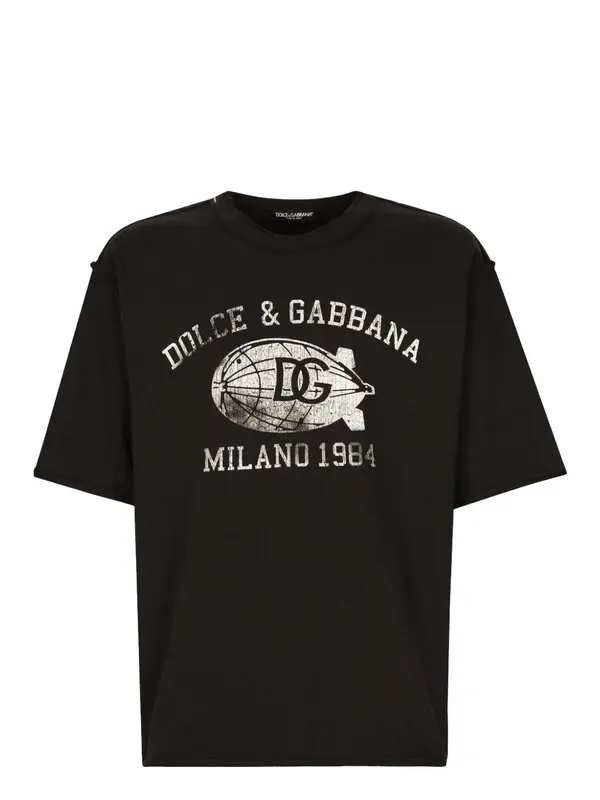 Dolce & Gabbana Logo-print T-shirt - Black