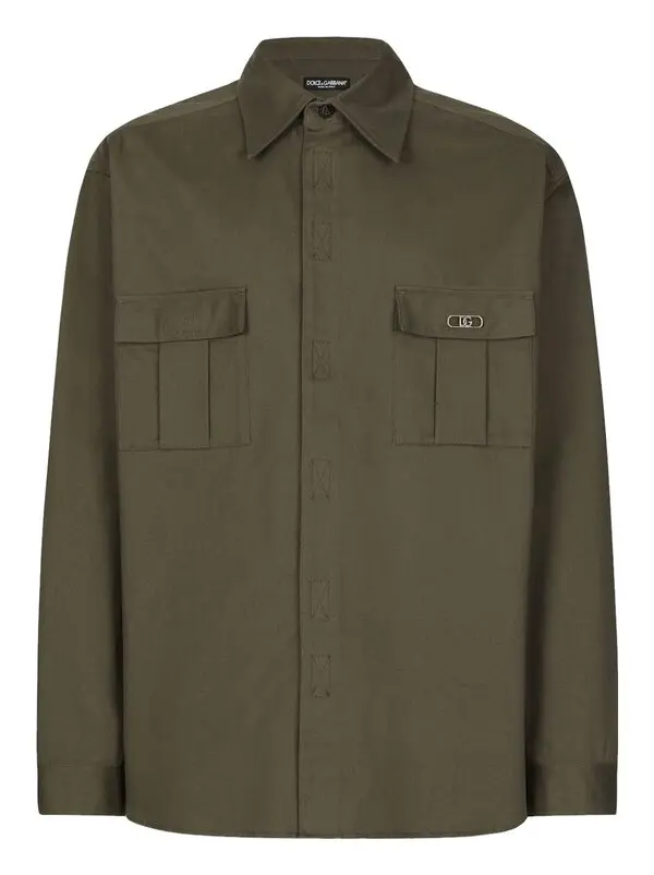 Dolce & Gabbana Flap Pocket Shirt - Green