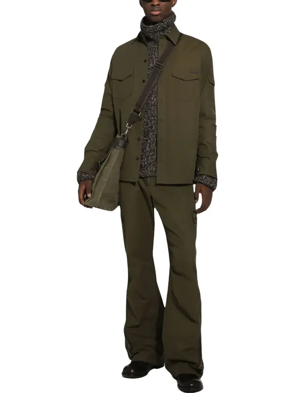 Dolce & Gabbana Flared Cargo Trousers - Green