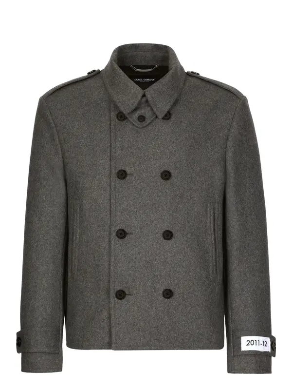 Dolce & Gabbana Double-breasted Pea Coat - Grey