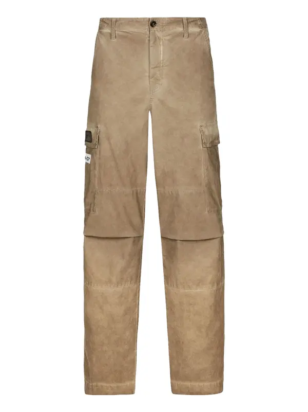 Dolce & Gabbana Cotton Cargo Trousers - Neutrals