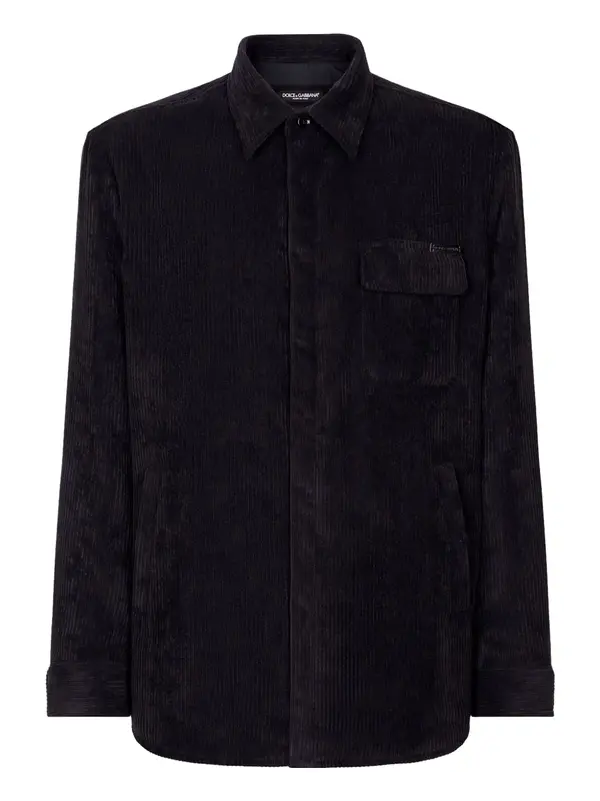 Dolce & Gabbana Corduroy Shirt Jacket - Black