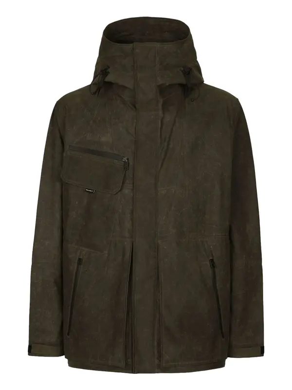 Dolce & Gabbana Hooded Technical-fabric Jacket - Grey