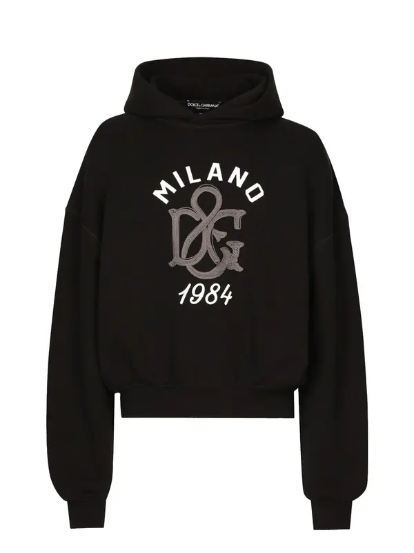 Dolce & Gabbana Appliqué-logo Hoodie - Black