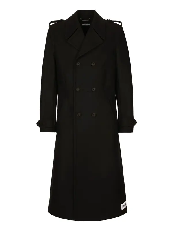 Dolce & Gabbana Double-breasted Coat - Black