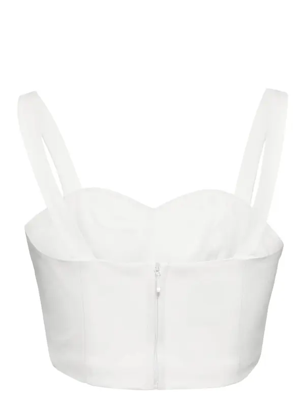 BAMBAH Hibiscus Bustier - White