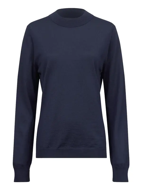 MAISON MARGIELA Ribbed Wool Sweater - Blue