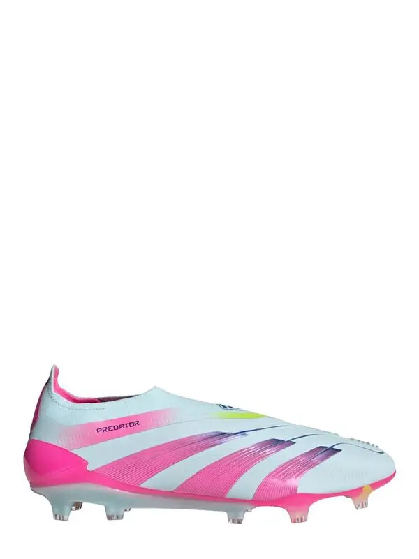 Adidas Predator Elite Laceless Fg Stellar Icon Pack - Almost Blue Lucid Pink/semi Solar Yellow