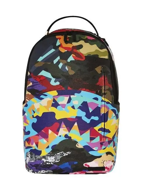 SPRAYGROUND Sliced And Diced Camo Backpack - Multi Camo