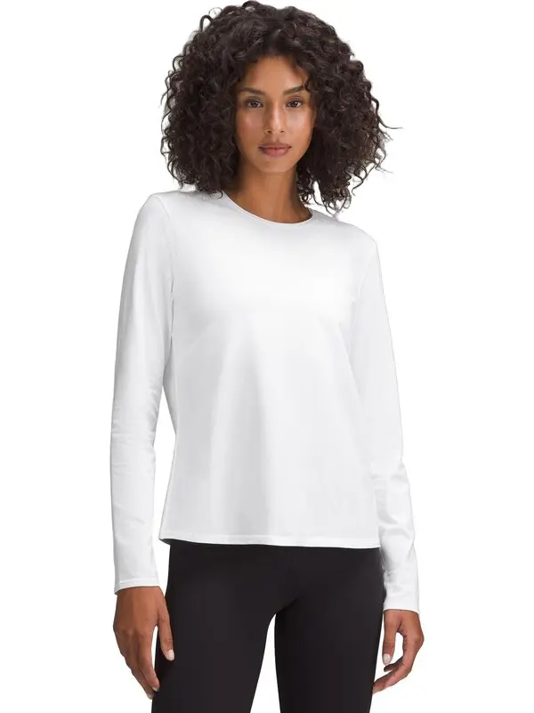 Lululemon Organic Cotton Crewneck Long-sleeve T-shirt - White