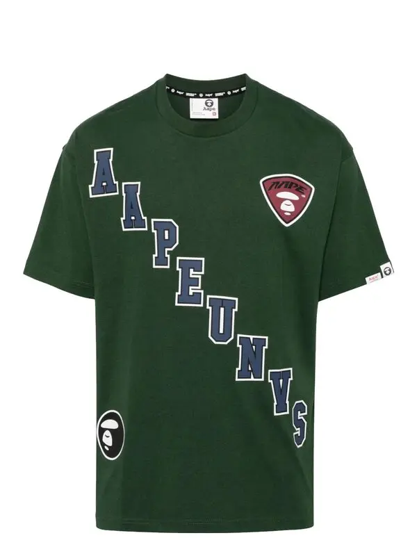 AAPE BY *A BATHING APE® Graphic-printed Cotton T-shirt - Green