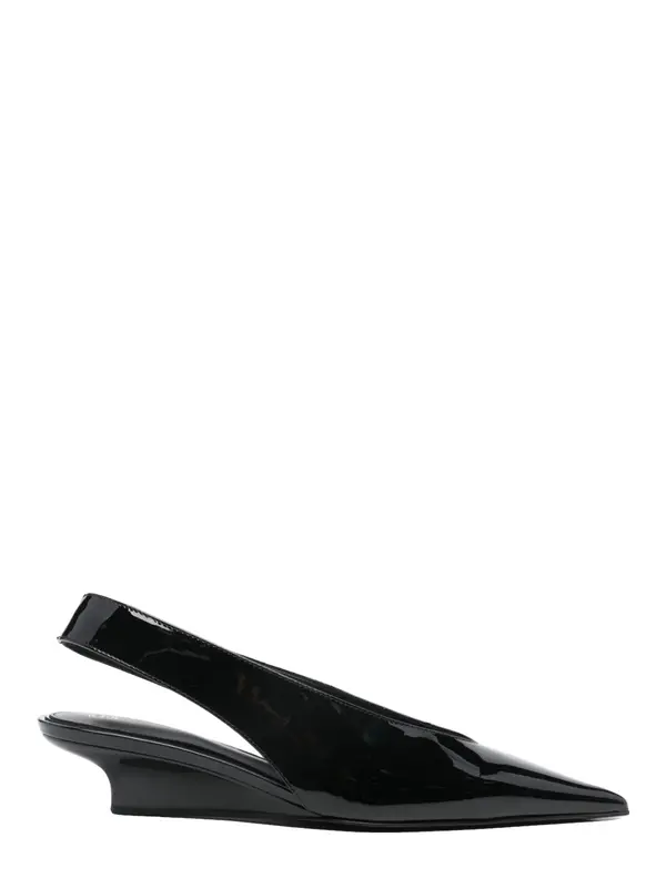 TOTEME 35mm Wedge-heel Slingback Pumps - Black