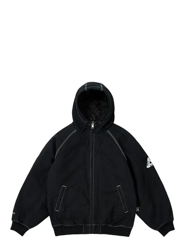 PALACE 10 Oz Hooded Jacket - Black